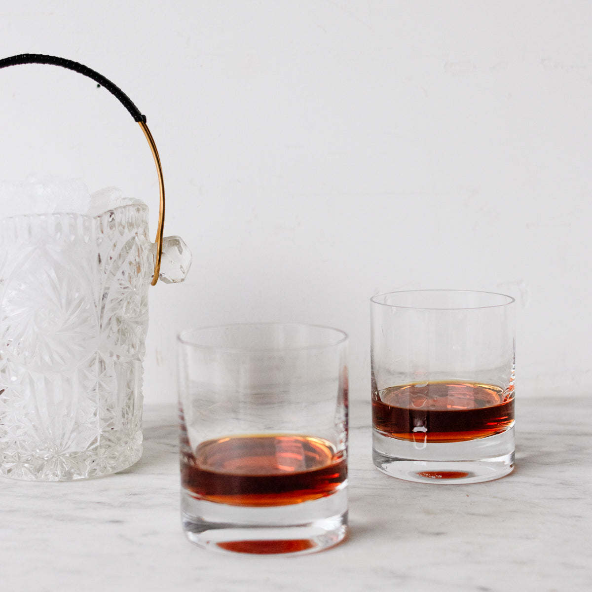 Heavy Sham Crystal Bar Glass Set of 4 – elsie green