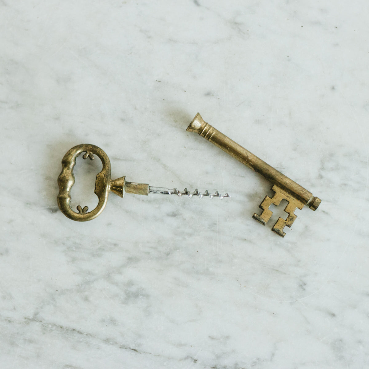 Antique Brass Key Bottle Opener - the french kitchen - elsie green