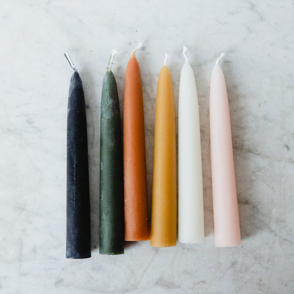 Pair of Every Day Beeswax Tapers - Decor - elsie green