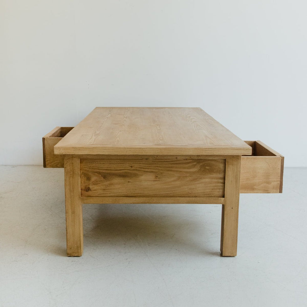 Reclaimed Wood Bread Board Coffee Table -Reclaimed Wood Furn – elsie green